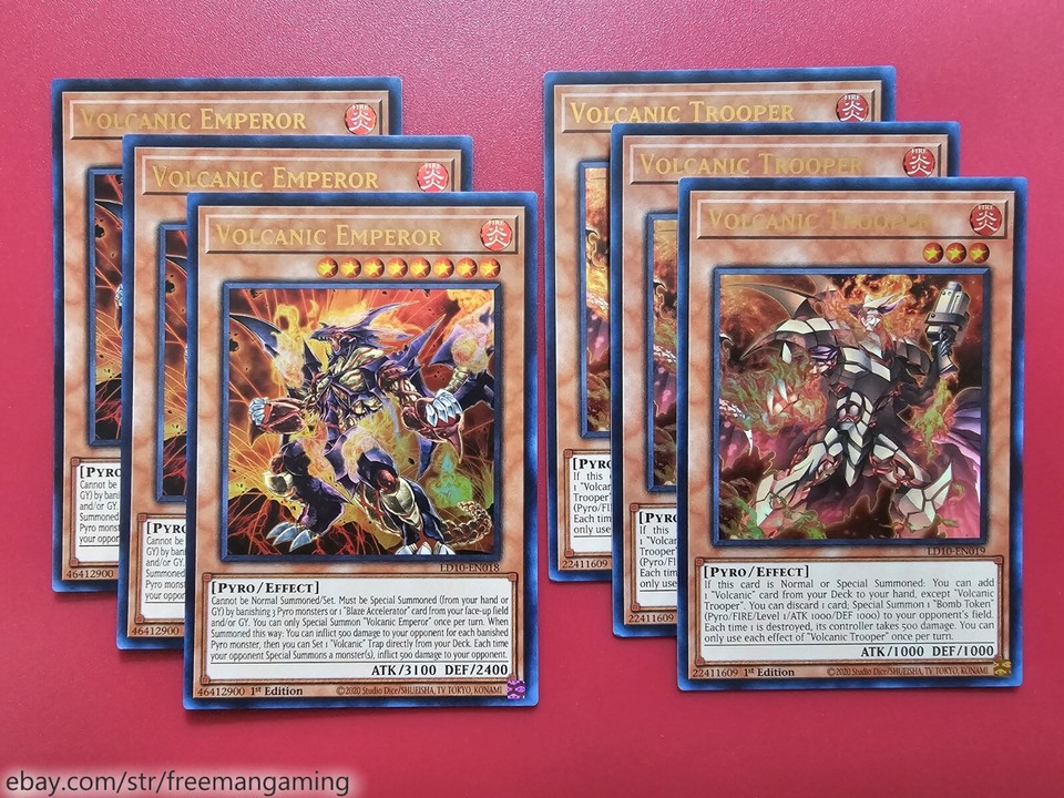 Yugioh Volcanic Deck 40 Cards Emperor Trooper Complete Budget ...
