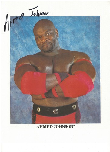 AHMED JOHNSON WWE SUPERSTAR RARE SIGNED PHOTO WITH PROOF | eBay