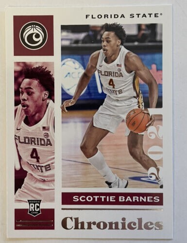2021- 22 Scottie Barnes Panini Chronicles Draft Picks Rookie Card RC #7 ...