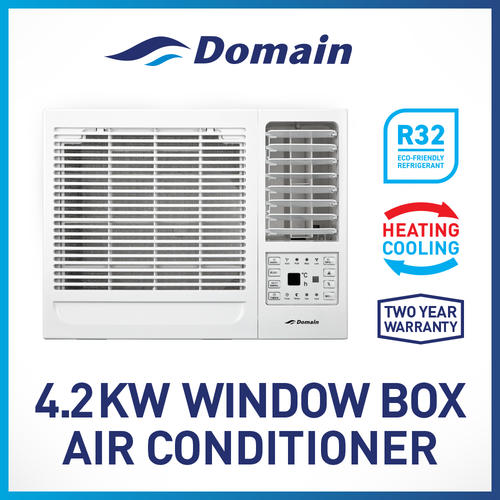 NEW DOMAIN 4.2KW WINDOW WALL BOX REVERSE CYCLE REFRIGERATED AIR ...
