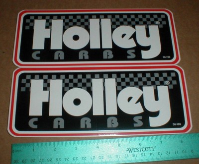 NOS New Holley Carbs High Performance Carburetor Nascar Racing decal ...