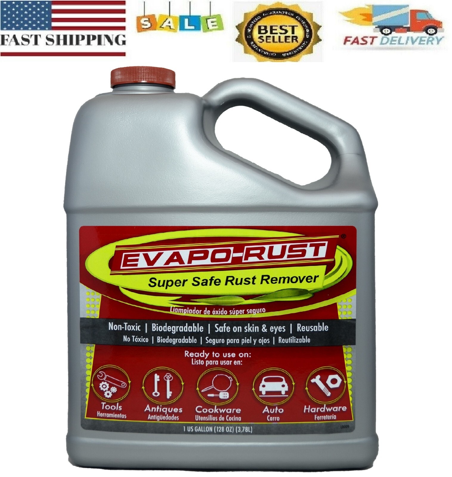 Evapo-Rust ER012 The Original Super Safe Rust Remover Non-Toxic 1 ...