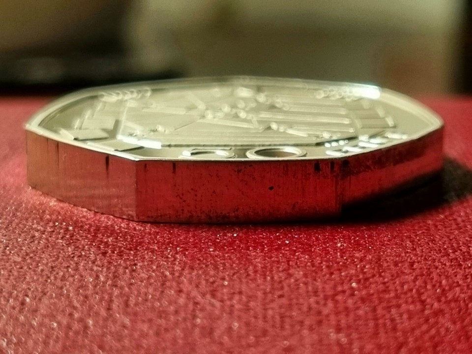 1992-1993 EEC Silverproof Piedfort 50p Coin, With BOX and COA ...