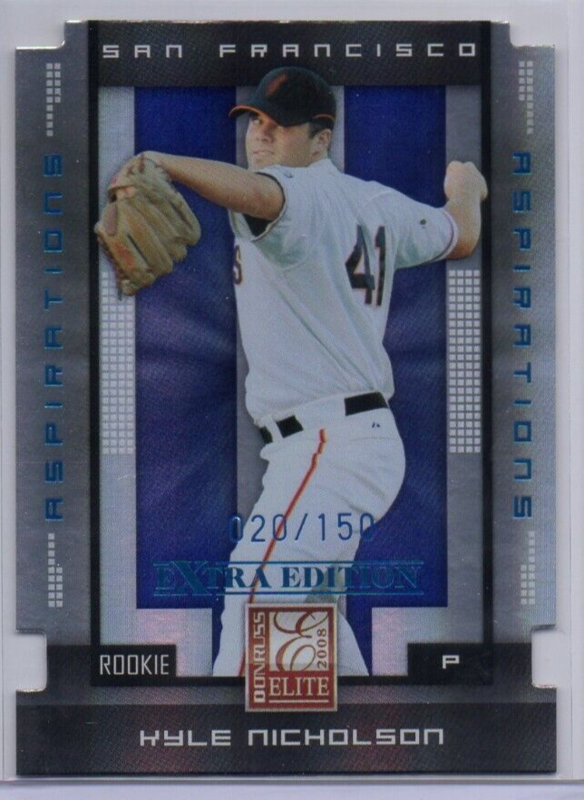 2008 Donruss Elite Extra Edition Aspirations #194, KYLE NICHOLSON /150 ...