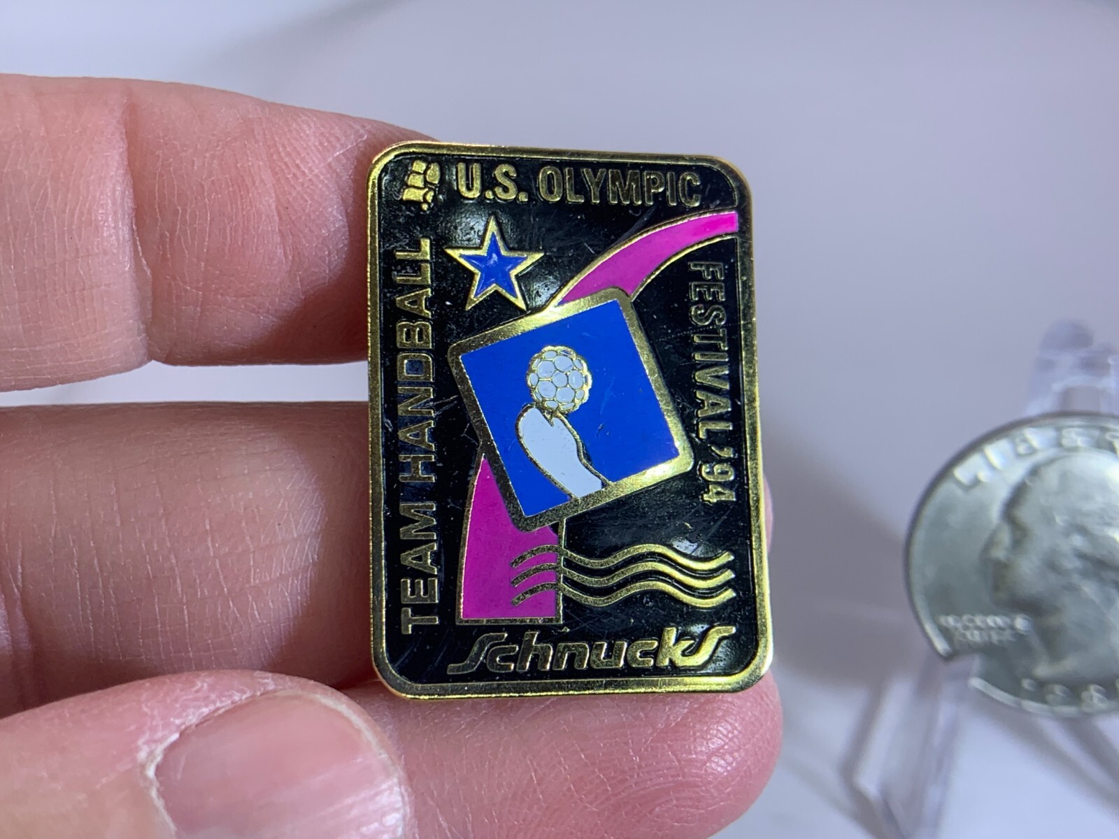 Olympic Memorabilia Festival 1994 Team Handball Vintage Tack Pin T-790 ...