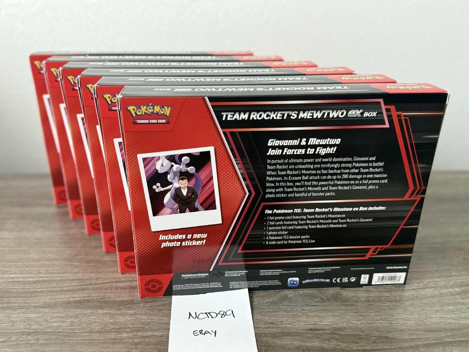 NEW CASE Pokemon Team Rocket's Mewtwo EX Box Destined Rivals SHIPS IN 1 ...
