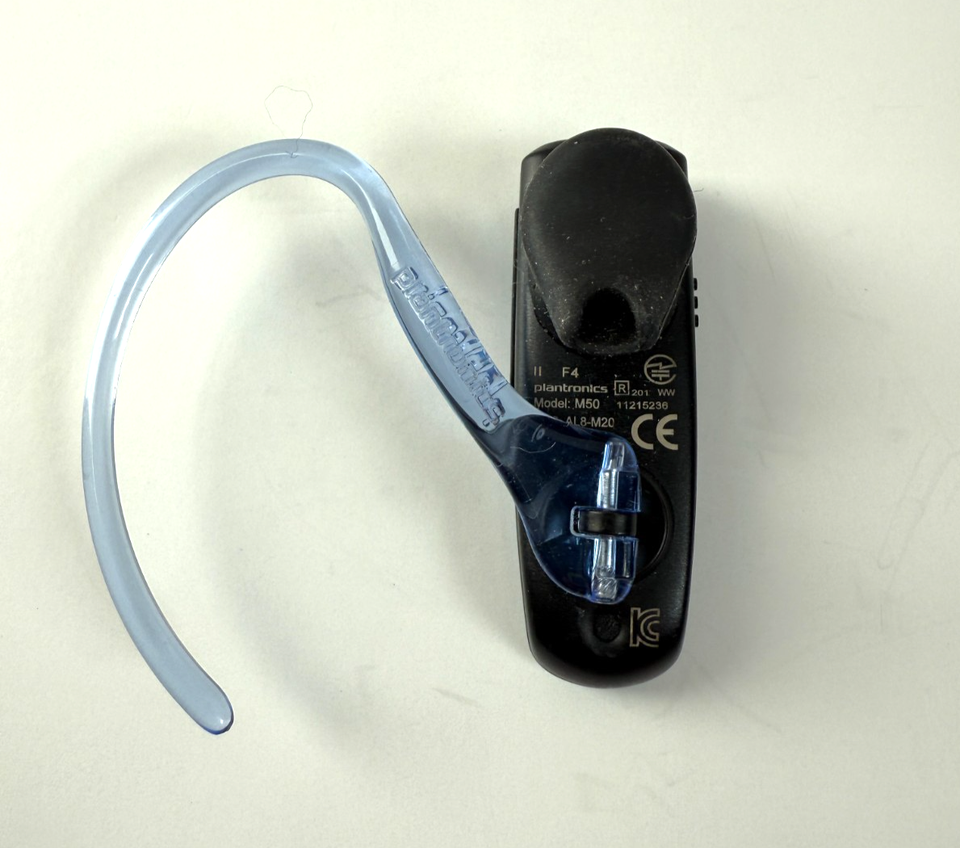 Plantronics M50 Bluetooth Headset with USB charger and instruction ...