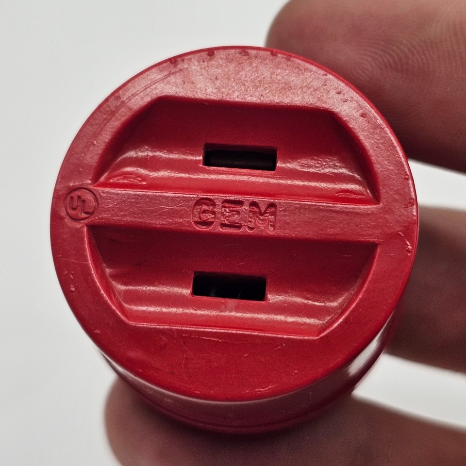 Vintage GEM Flasher No. 56 100W 125V Plug Red Christmas Lights Blinker ...