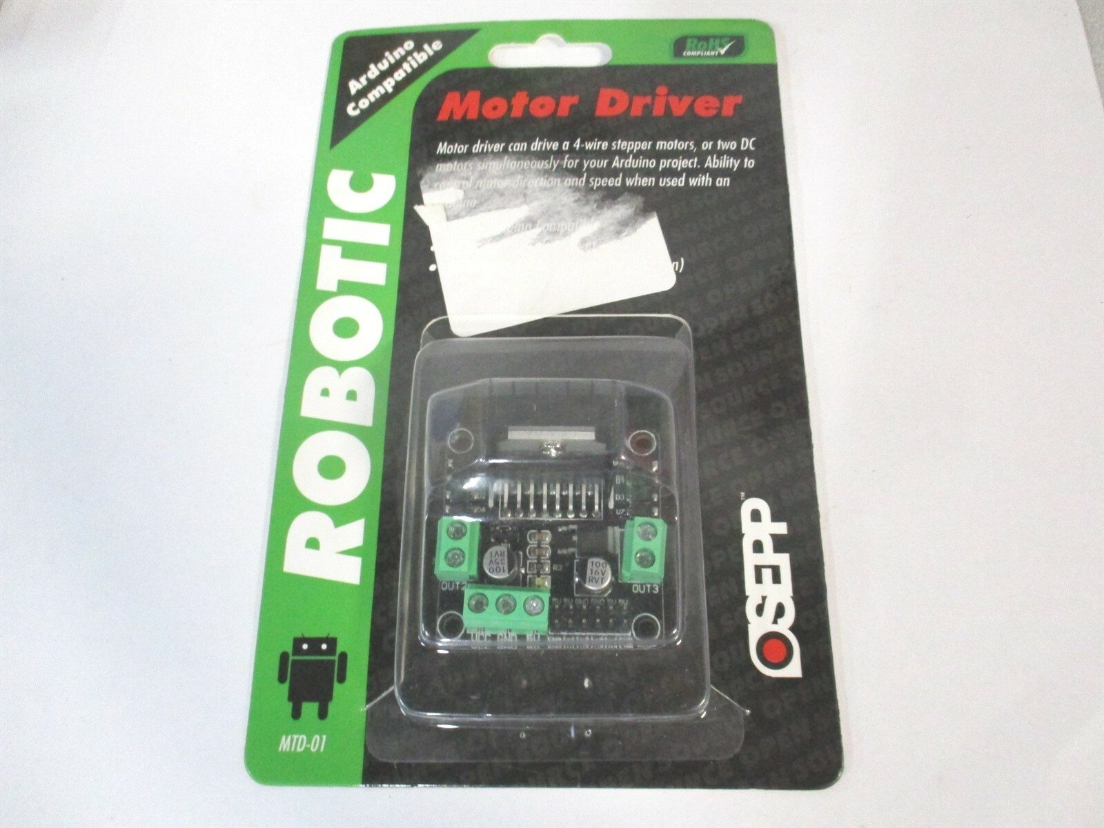 OSEPP (MTD-01) Motor Driver RoHS Compliant 100% Arduino Compatible ...