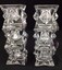 Lead Crystal Star Candlesticks Toscany Classics Set of 6 Stackable St ...