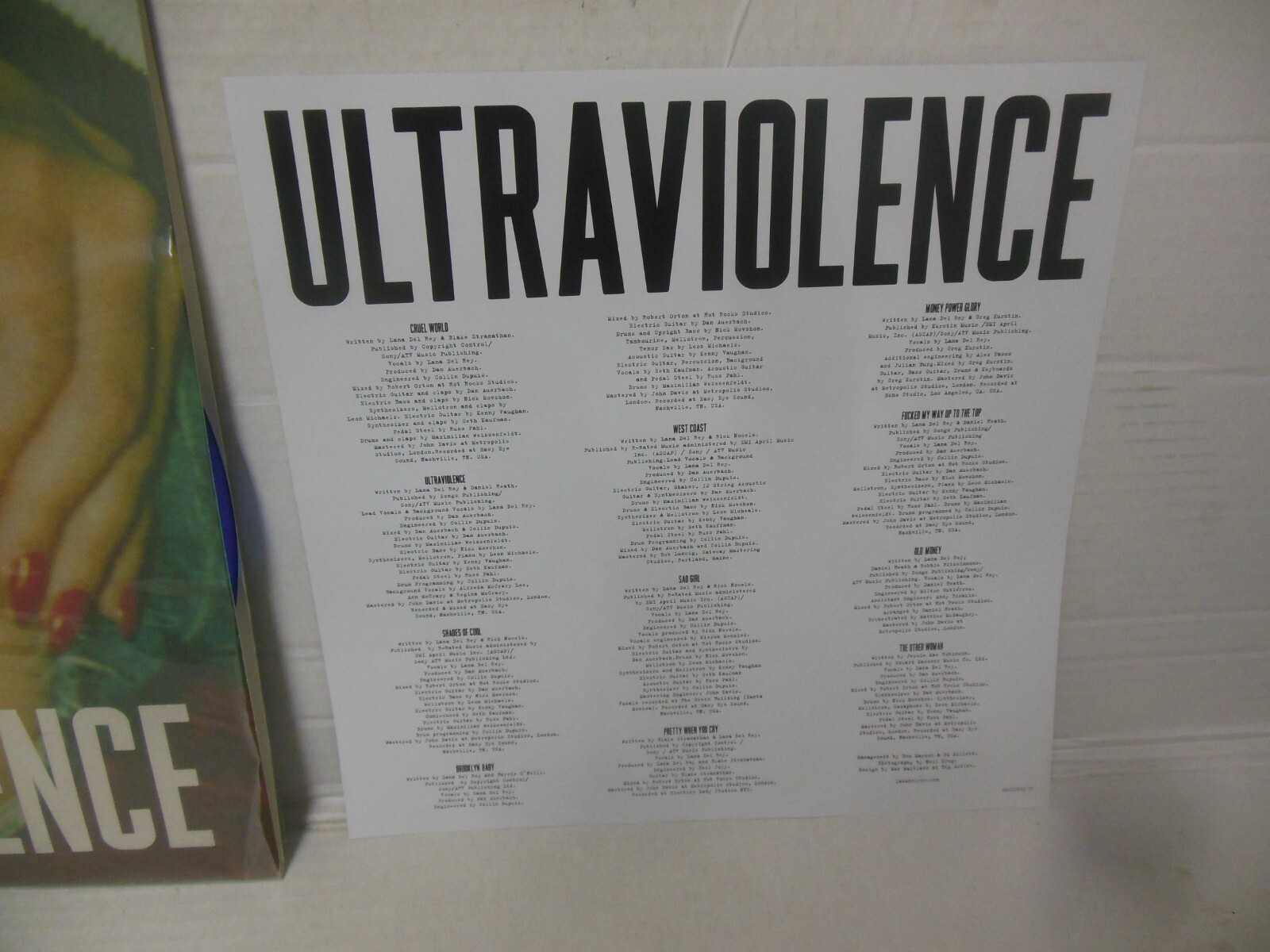 LANA DEL REY mint 2X COLORED vinyl lp ULTRAVIOLENCE + BONUS 2X black ...