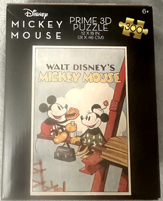 Disney Mickey Mouse Prime 3D Iron Worker Puzzle 300 Pieces Size 12”x18 ...