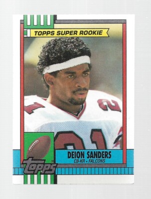 Deion Sanders Collectors Lot of 1989 & 1990 Topps Rookie Cards | eBay