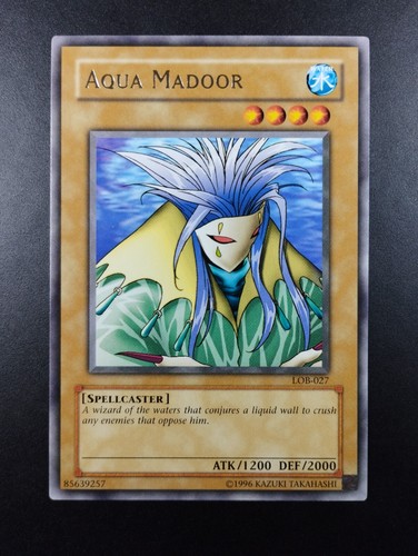 YUGIOH 2002 | AQUA MADOOR | LOB-027 | NA PRINT | RARE | NEAR MINT | eBay
