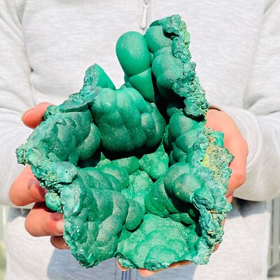 5.84LB Beautiful Natural Malachite Quartz Crystal Mineral Specimen ...