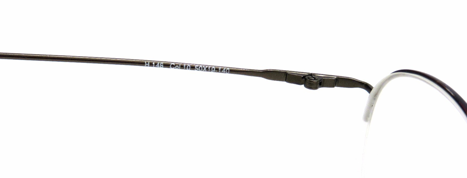 Halston Eyeglass Frames H148 Col 10 50X19x140 Half Rimless | eBay