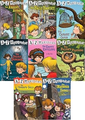 A-Z Mysteries Set A-H Books~Lot~Ron Roy~Chapter~Author~Bandit~Caper ...