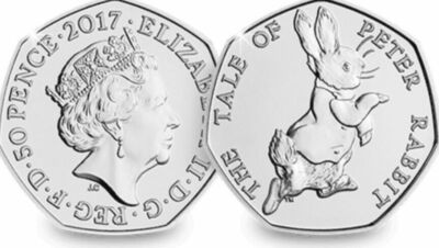 2017-50p coin-THE TALE OF PETER RABBIT. Circulated RARE | eBay UK
