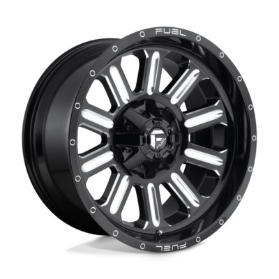 Set of 4 Fuel Off Road D620 HARDLINE Wheels 20X10 8X6.5 BLACK-MIL -18MM ...