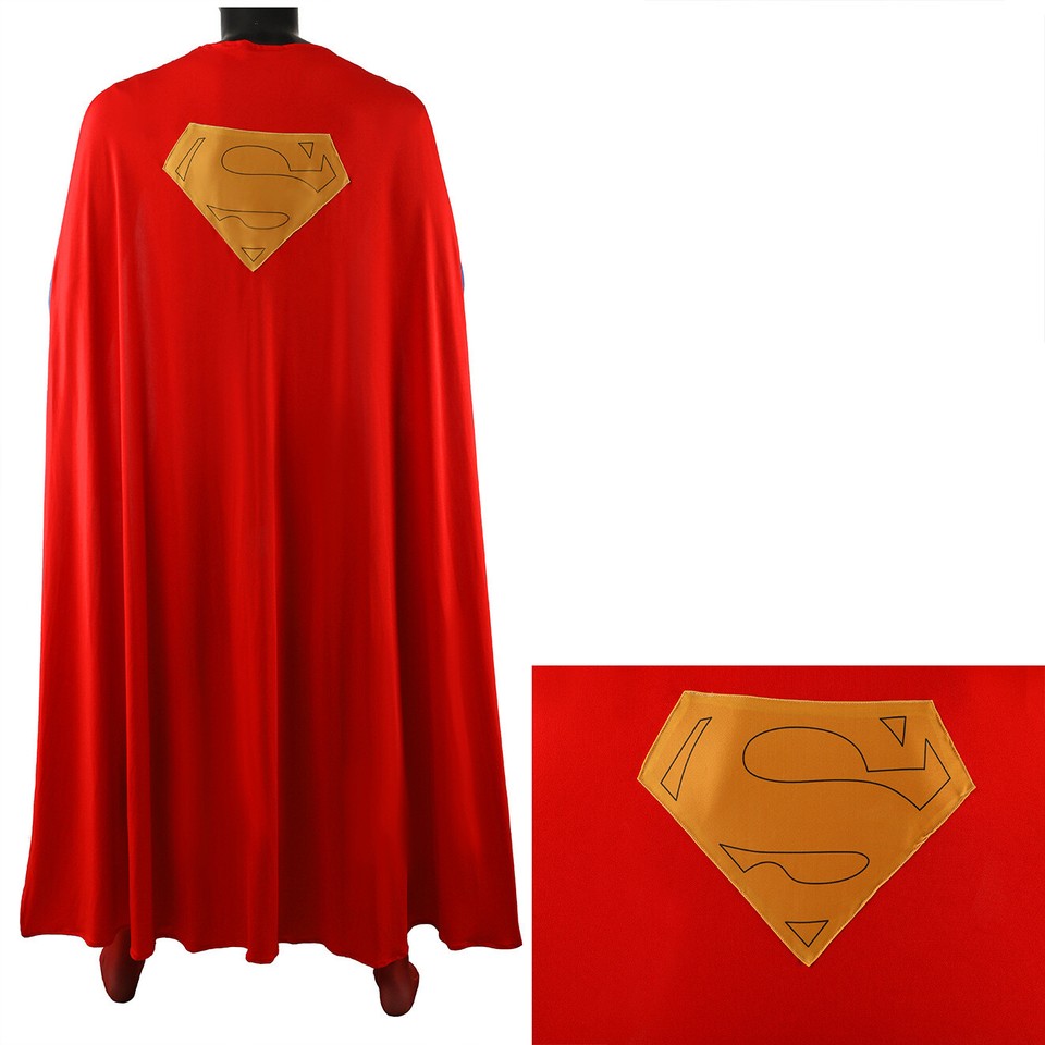 52 Superman Red Cloak Halloween Cosplay Cos Superhero Cape Costume ...
