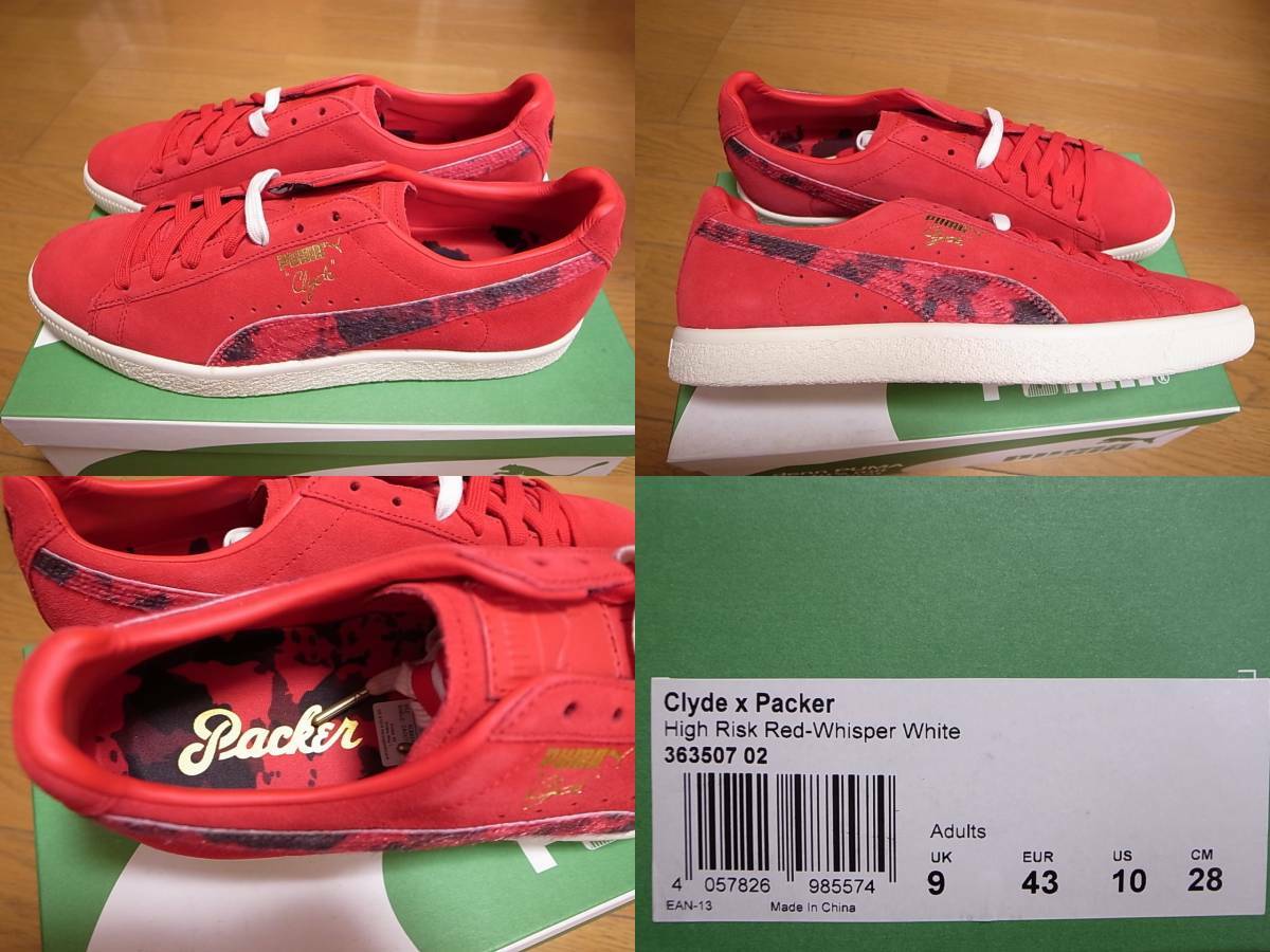 Size 10 - PUMA Clyde x Packer Red for sale online | eBay
