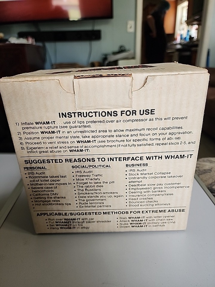 VTG Toy Wham-It The Anti-Stress Device Therapy in a Can Office Punch ...