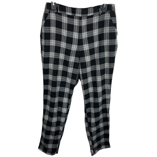 Hot Topic Juniors Sz XL Black White Plaid Zip Fly Pants Goth Rockabilly ...