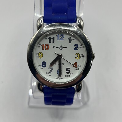 Collezio Captain Quartz Watch (8089054) Blue Silicone Band- New Battery ...