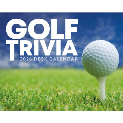 Carousel Calendars, Golf Trivia 2026 Desk Calendar, 12'' X 12'', 16 ...