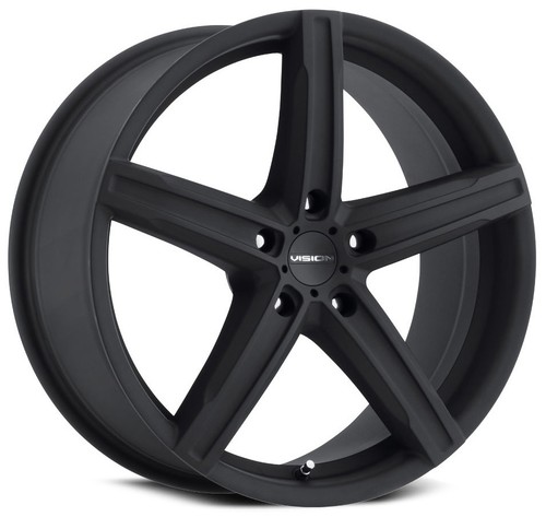 17x7 Satin Black Wheels Vision 469 Boost 5x114.3 38 (Set of 4) 73.1 ...