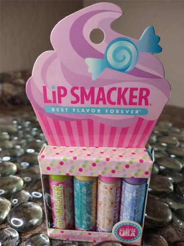 ONE Lip Smacker DELECTABLE DESSERTS Lip Collection. 4 Pack New In Box ...