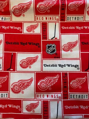 Detroit Red Wings NHL Fabric 18 x 42.5 | eBay
