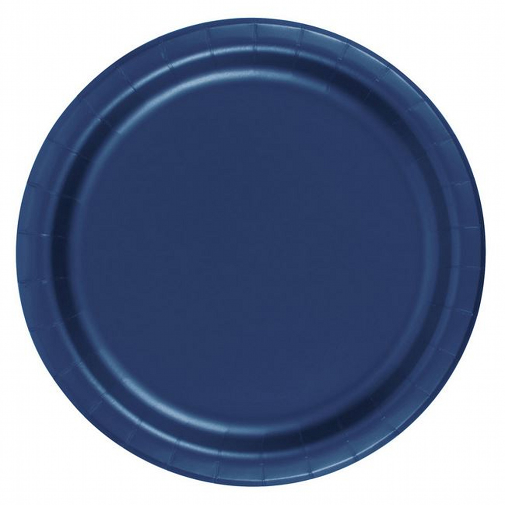 Navy Blue 6 7/8" Dessert Paper Plates 24 Per Pack heavy duty | eBay