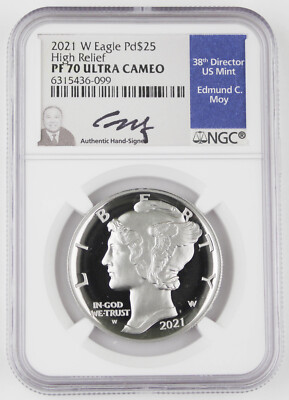 2021 W $25 American Eagle 1 Oz Palladium Proof Coin NGC PF70 UC Edmund ...