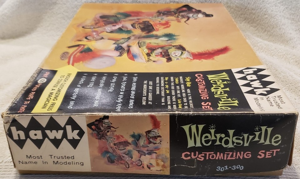 RARE HAWK 1964 WEIRD OHS WEIRDSVILLE MODEL KIT GIFT SET CONTENTS SEALED ...