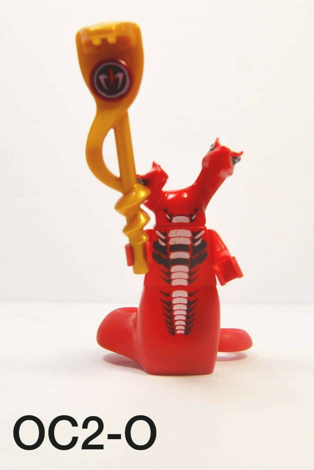 Lego Ninjago Fangtom Minifigure w/ Staff, 2 Headed Snake njo049 9445 ...