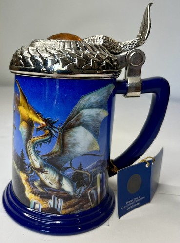 RARE Franklin Mint “DRAGON STONE” Collector Tankard Stein By Jerry ...