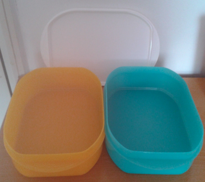 Tupperware Fridge Stackables Sandwich Station Storage Set 7 Cups Each ...