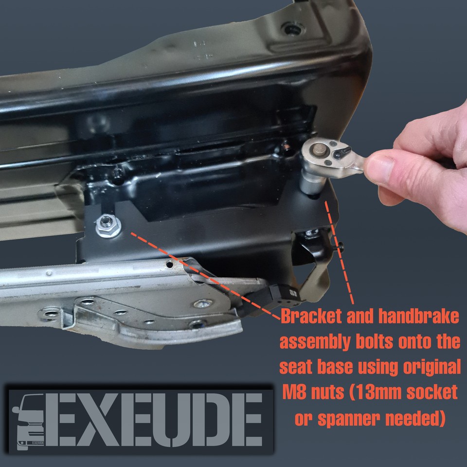 Handbrake lowering bracket Heavy Duty relocation VW Transporter T5 T5.1 ...