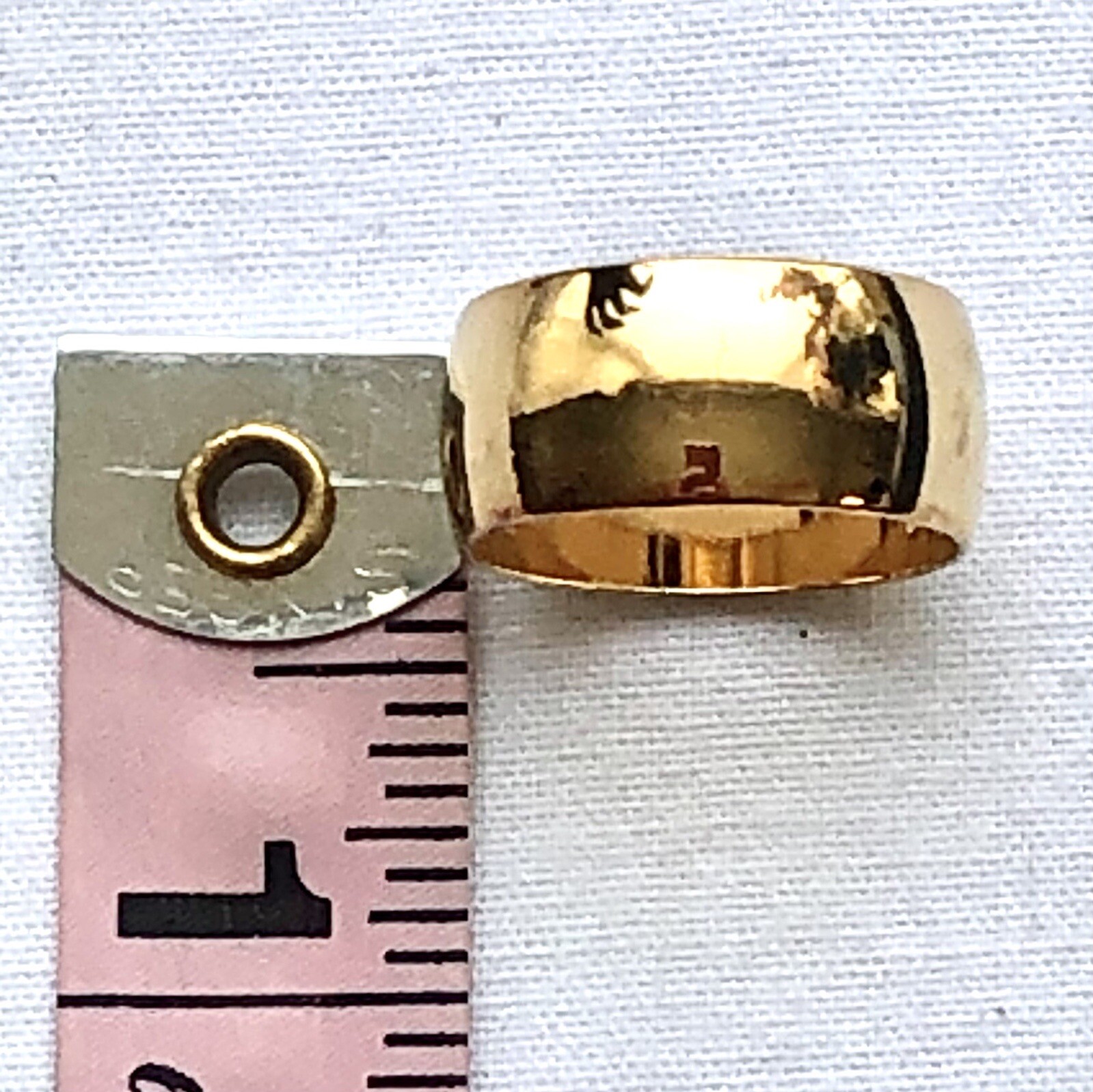 Chunky 14k Plated Wedding Ring Band Signed Seta Jewelry Size 8 | eBay