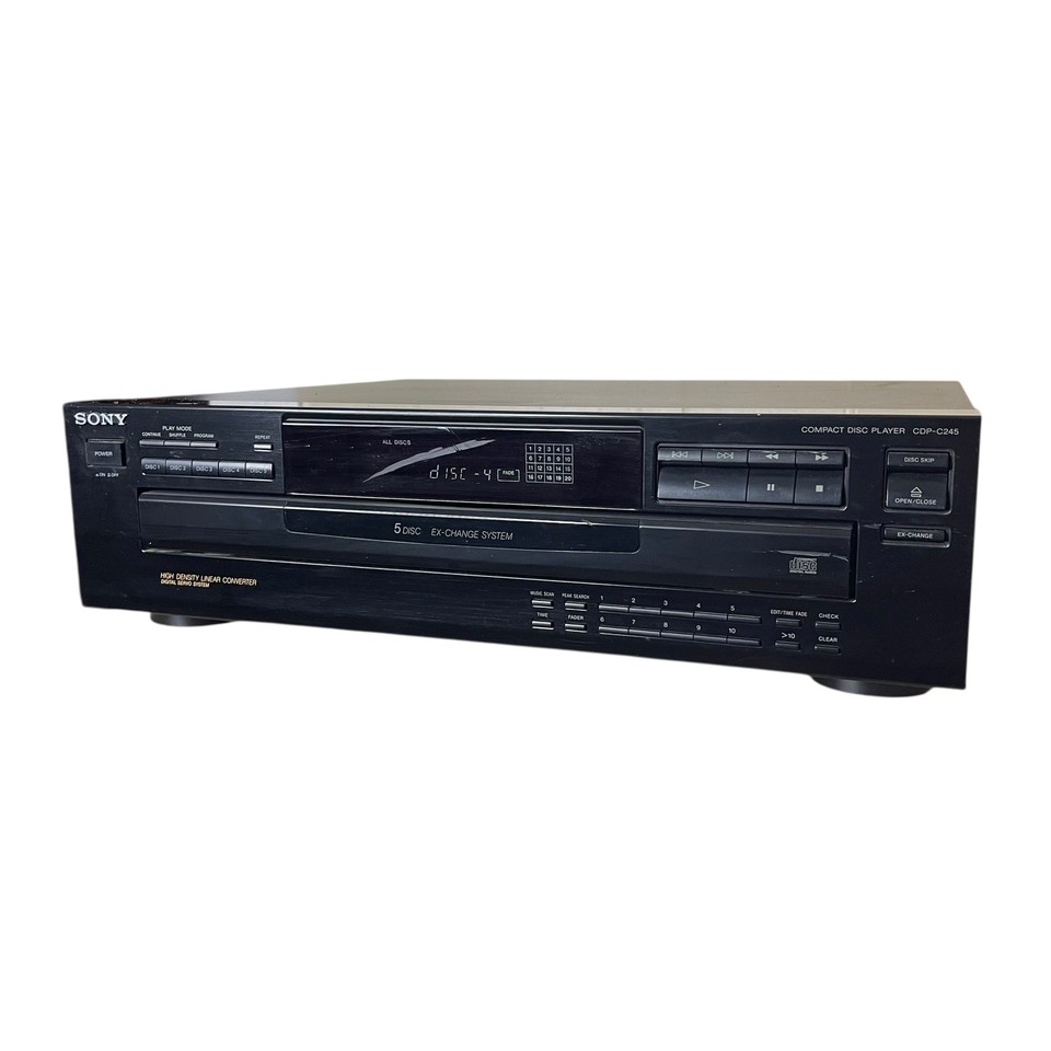 Sony CDP-C245 5-Disc CD Player Changer High Density Linear Converter | eBay