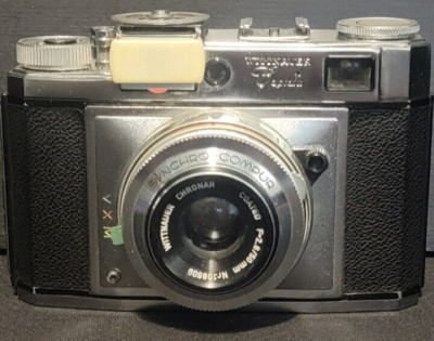 Rare Wittnauer Captain Camera with f=2.8/50mm Chronar Lens w Case W ...