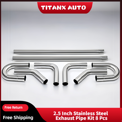 2.5" OD Stainless Steel Straight Bend DIY Custom Mandrel Exhaust Pipe ...