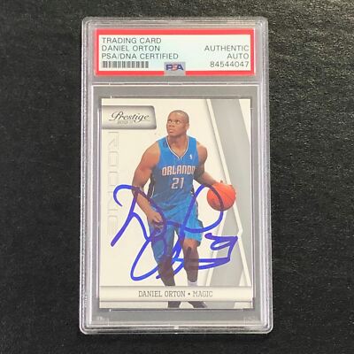 2010-11 Panini Prestige #179 Daniel Orton Signed Card AUTO PSA/DNA ...