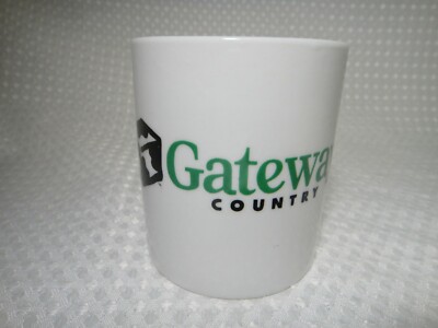 Gateway Country Coffee Cup Mug Cow Box Logo Retro Computer Advertising ...