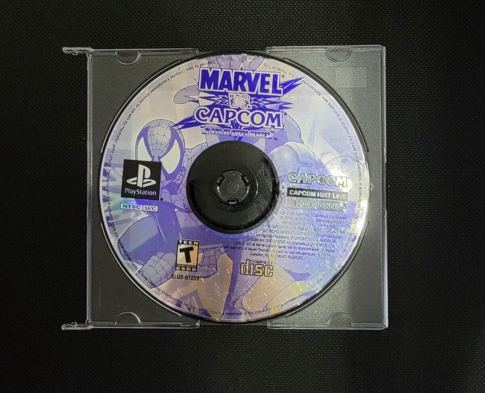 Marvel vs. Capcom: Clash of Super Heroes (PlayStation PS1) Disc Only ...