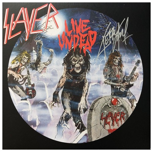 SLAYER Live Undead LP vinyl album SIGNED Kerry King AUTOGRAPH Metallica ...