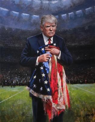 Jon McNaughton Respect the Flag Donald Trump Art Print 16 x 20 | eBay
