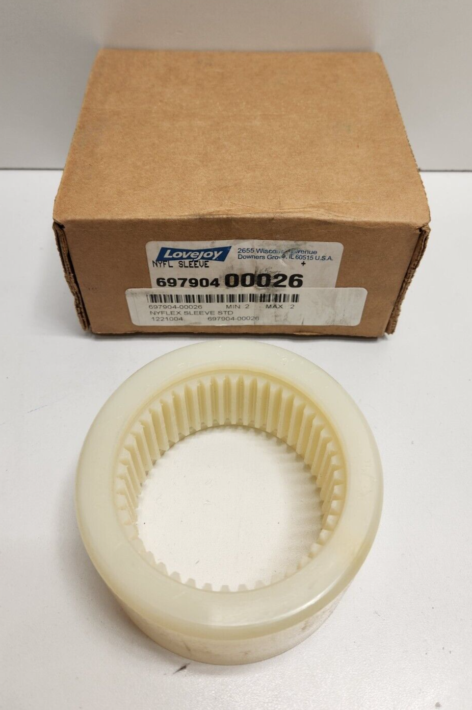NEW OLD STOCK! LOVEJOY 3-3/4" OD NYFLEX TYPE COUPLING SLEEVE 697904 ...