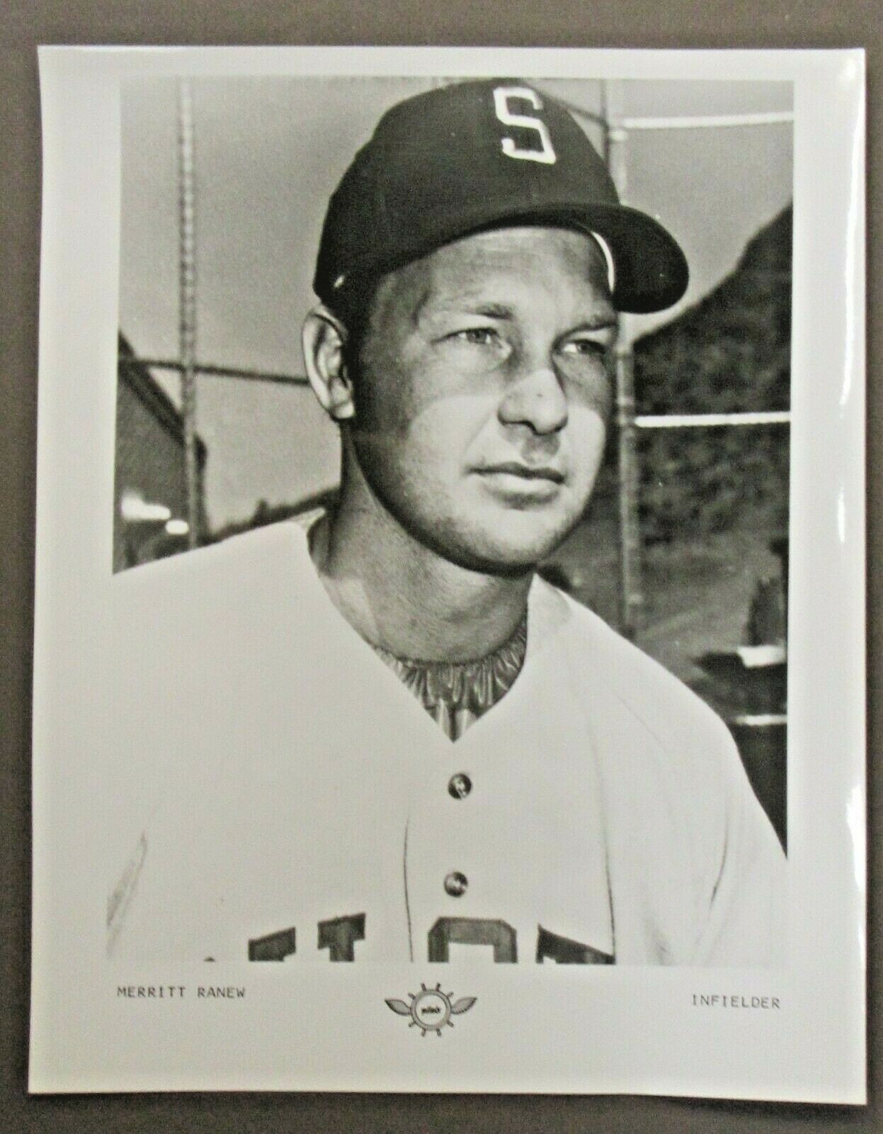 1969 MERRITT RANEW SEATTLE PILOTS original 8x10 baseball Publicity ...